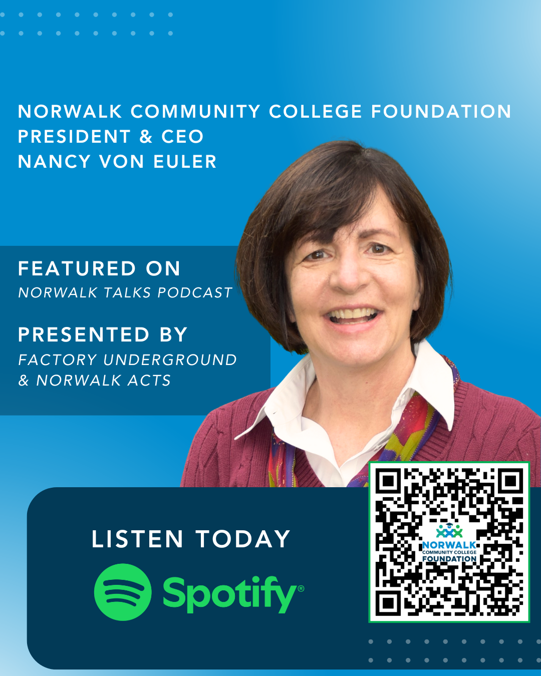 In the Spotlight: Nancy von Euler on Norwalk Talks - Norwalk Community ...